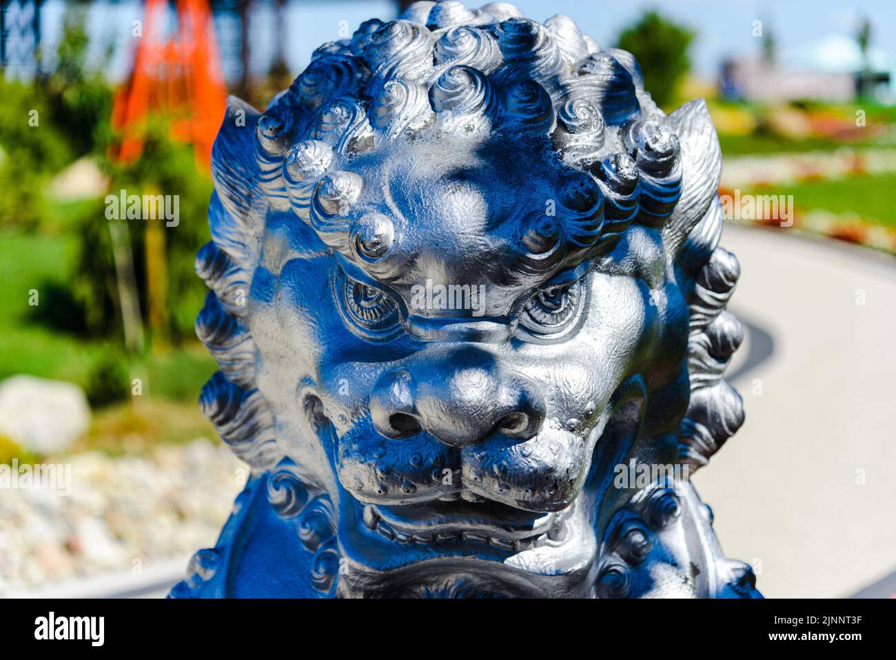 Chinese lion,dragon statue architecture guardian in chaina culture ...