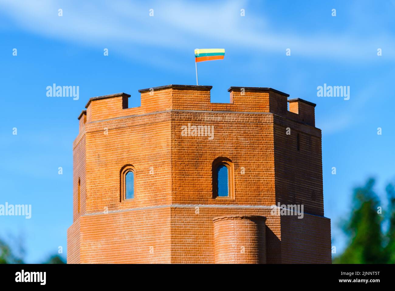 Gediminas miniature tower In Vilnius.Gediminas tower Vilnius, Lithuania ...
