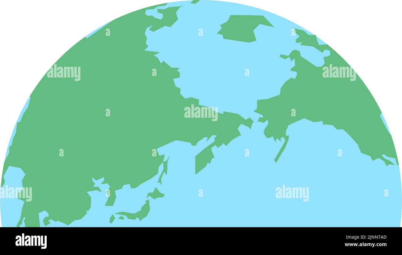 Earth on White Background (Northern Hemisphere Stock Vector Image & Art ...