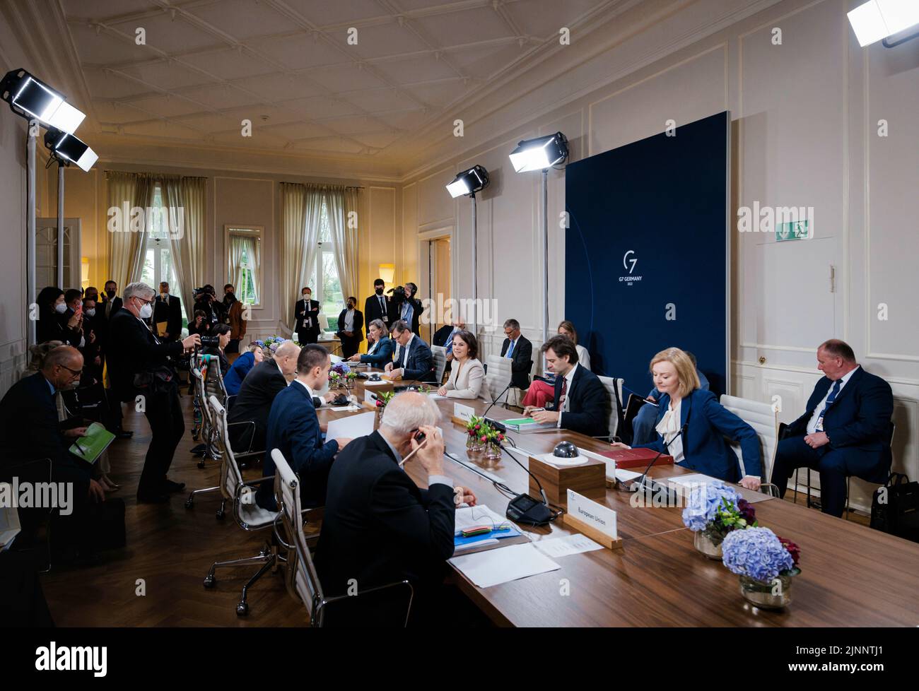 Kick-off of the first working session of the G7 Foreign Ministers ...
