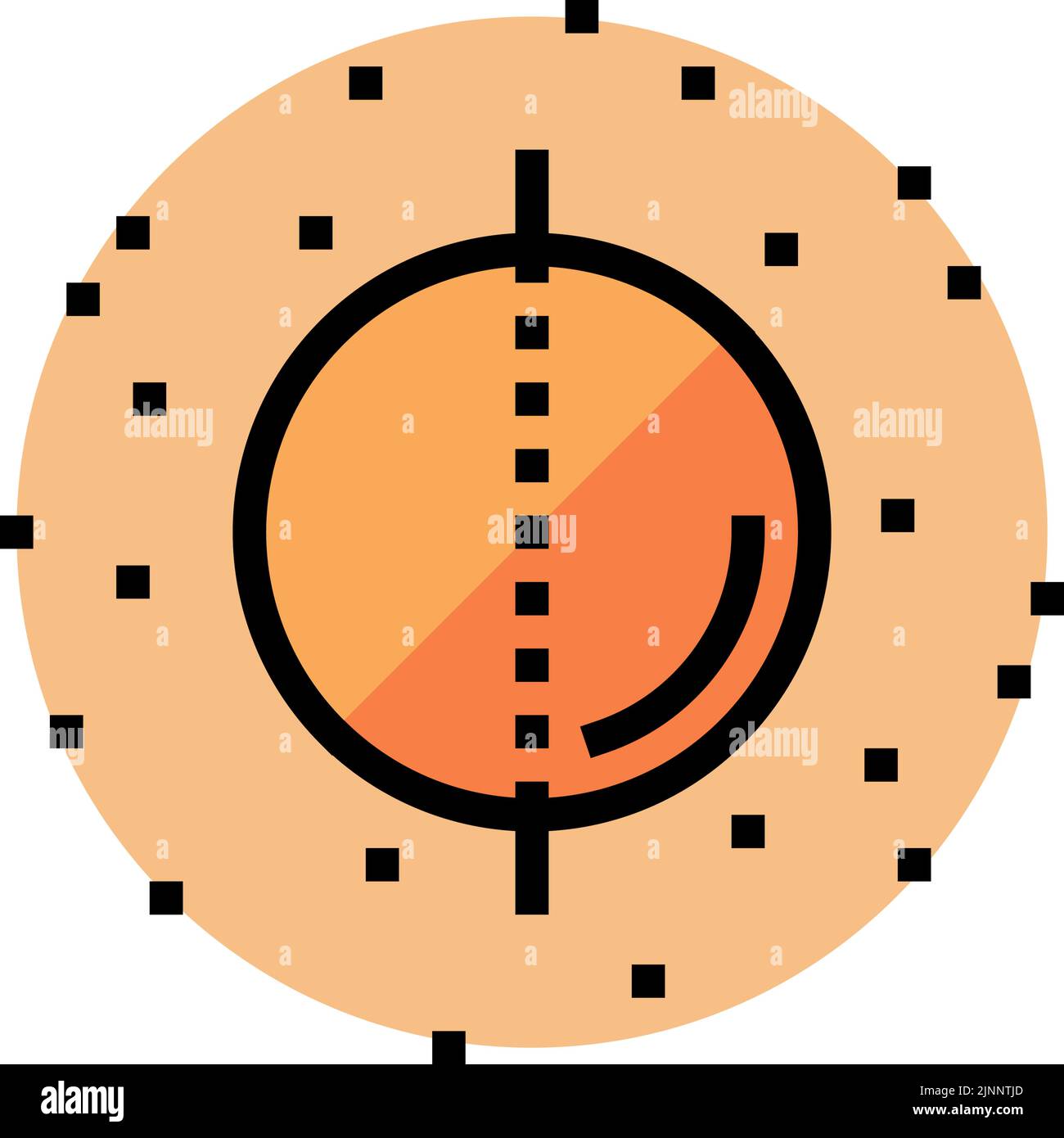 symmetrical mole color icon vector illustration Stock Vector Image ...
