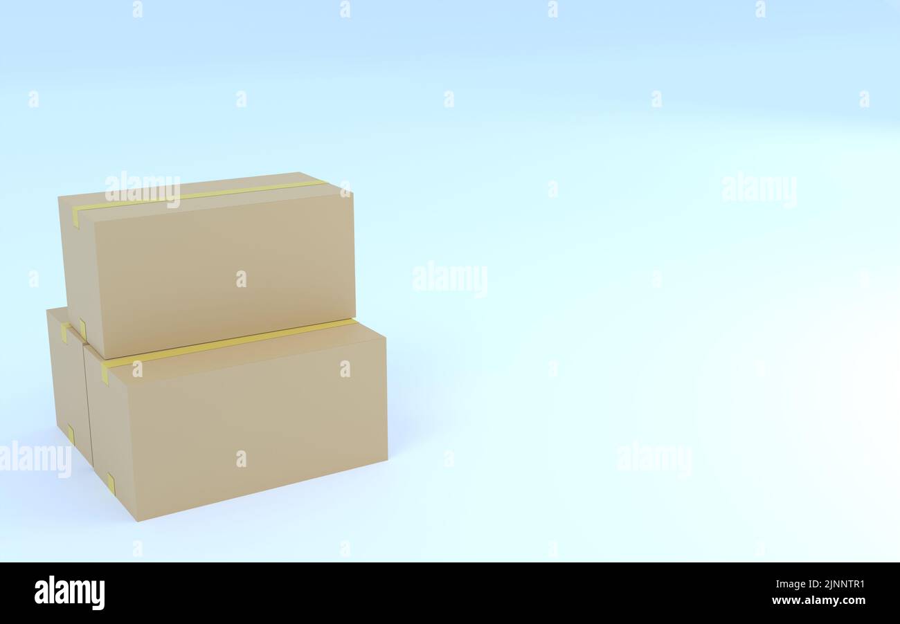 Piled cardboard Image of moving and disposal of waste, with copy space ...