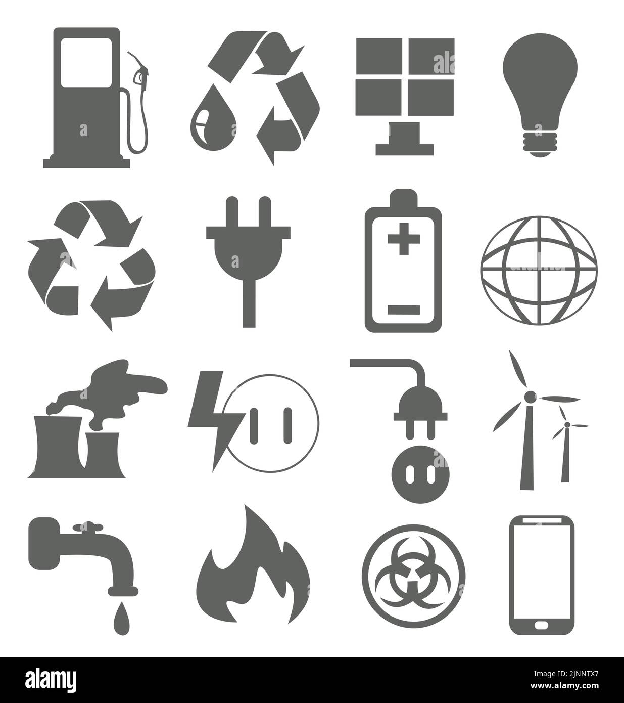 Nuclear energy icons on Stock Vector Images - Alamy