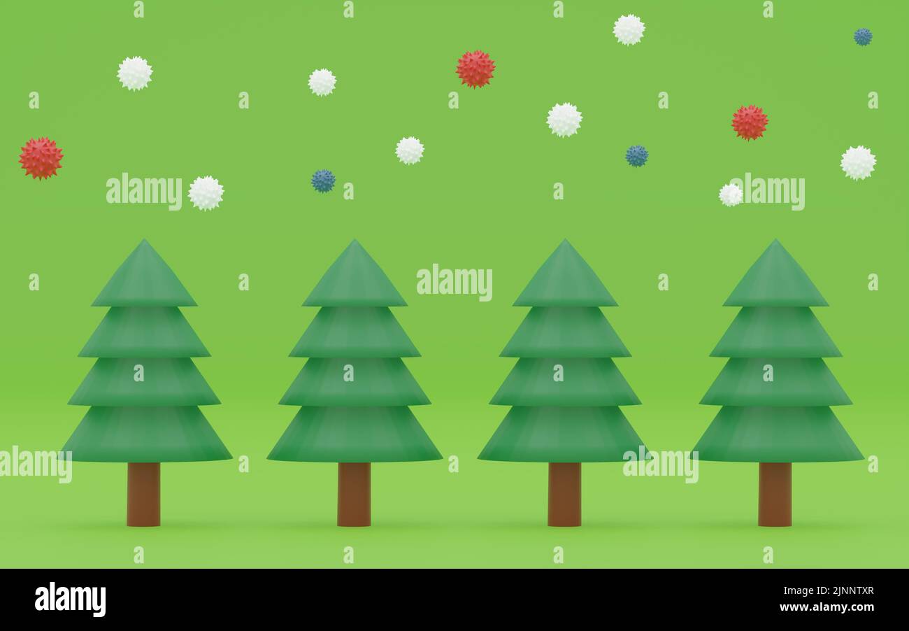 3DCG Image of cedar pollen flying Stock Photo - Alamy