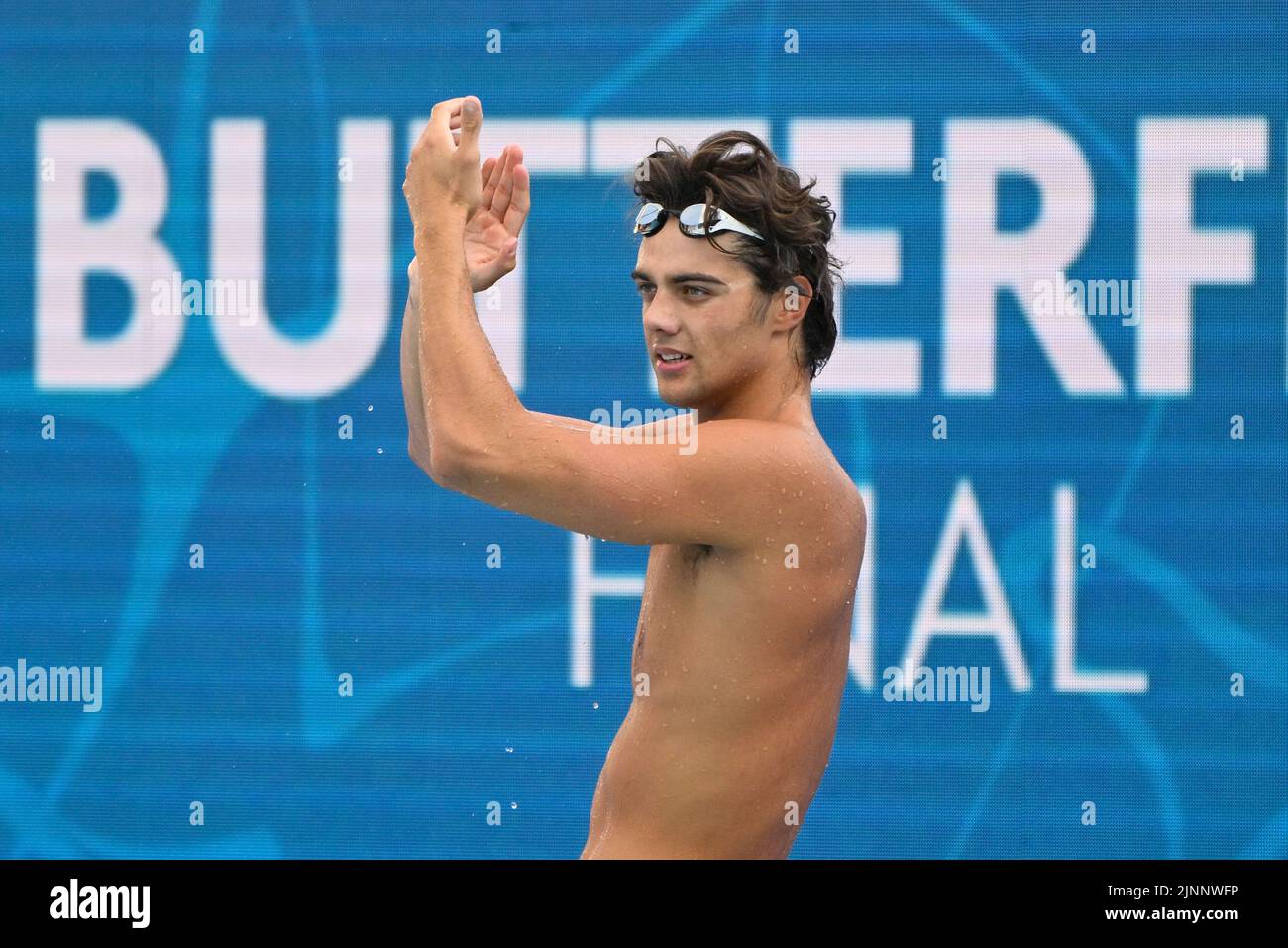 Thomas Ceccon (ITA) during European Aquatics Championships Rome 2022 at the Foro Italico on 12 ...