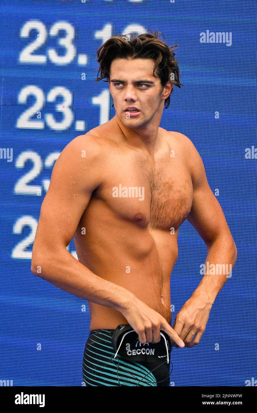 Thomas Ceccon (ITA) during European Aquatics Championships Rome 2022 at the Foro Italico on 12 ...