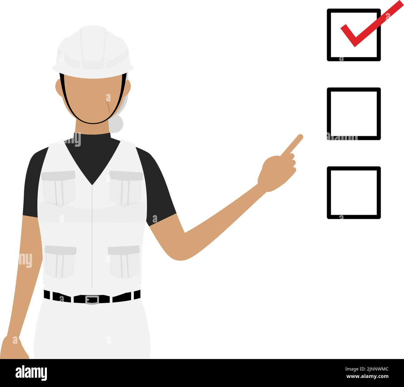 Checklist and woman Stock Vector Images - Alamy