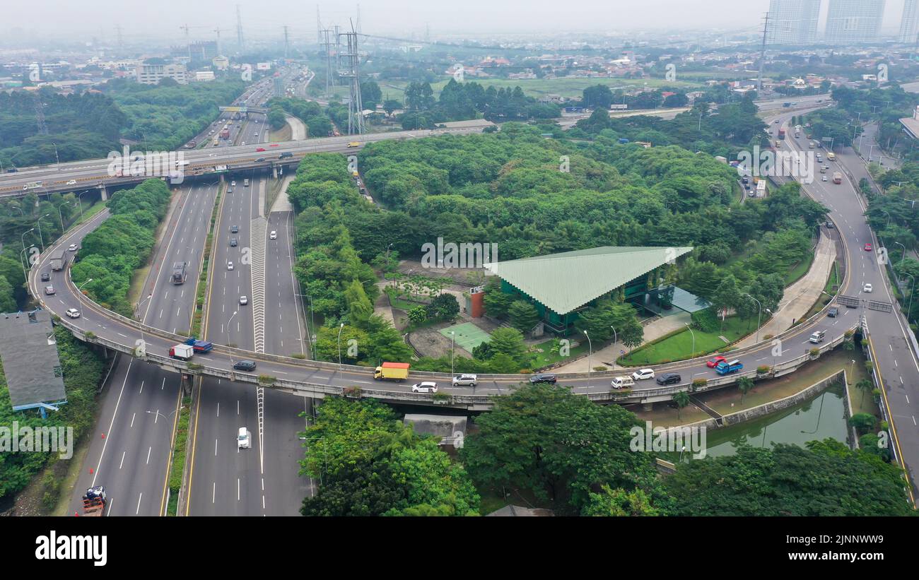 Road system. Road interchanges. Multi-level highways. The movement of ...