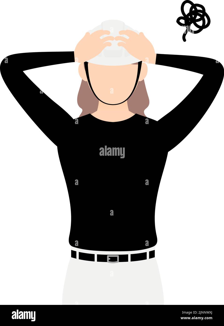 Female architect carpenter Stock Vector Images - Alamy