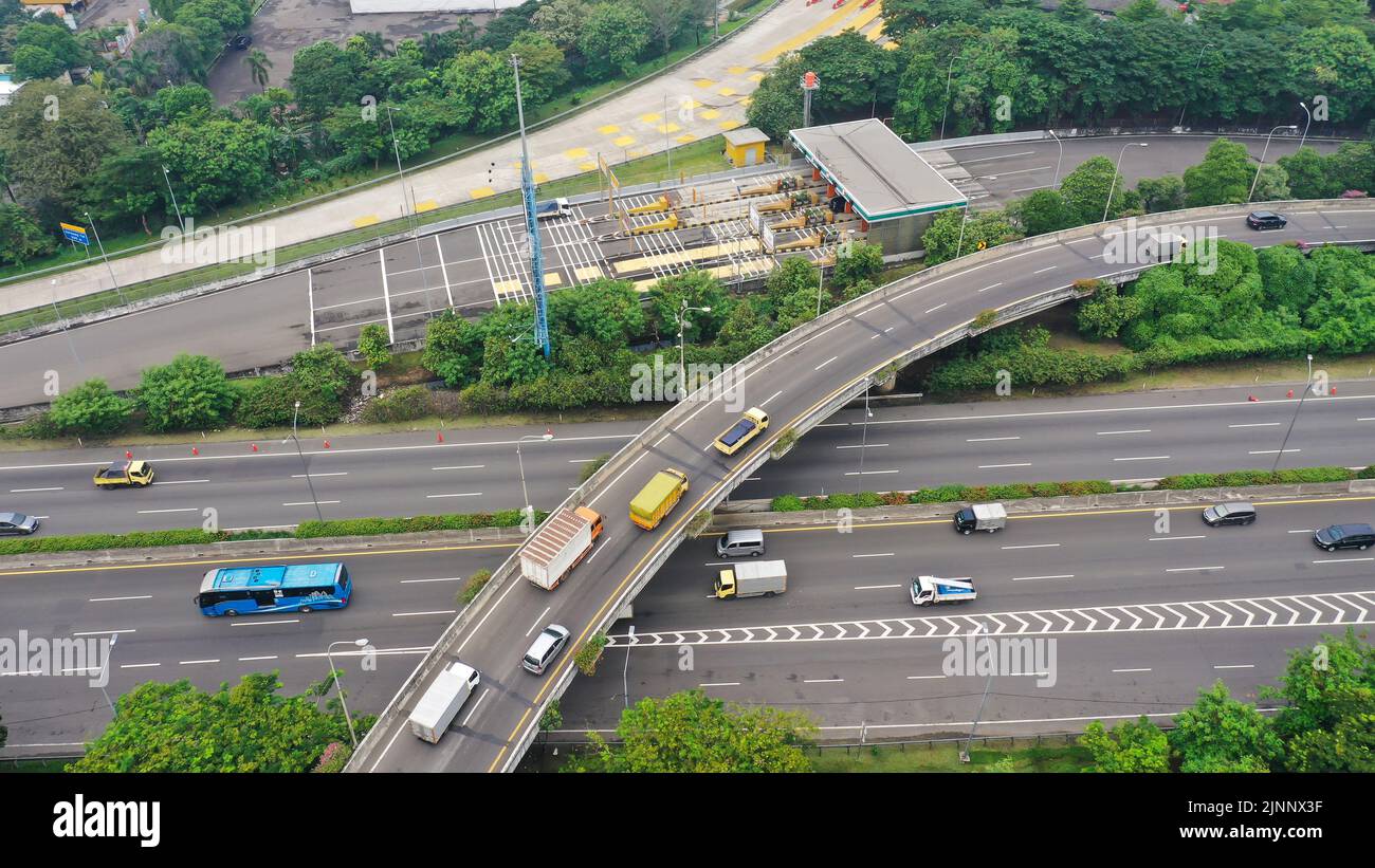 Road system. Road interchanges. Multi-level highways. The movement of ...