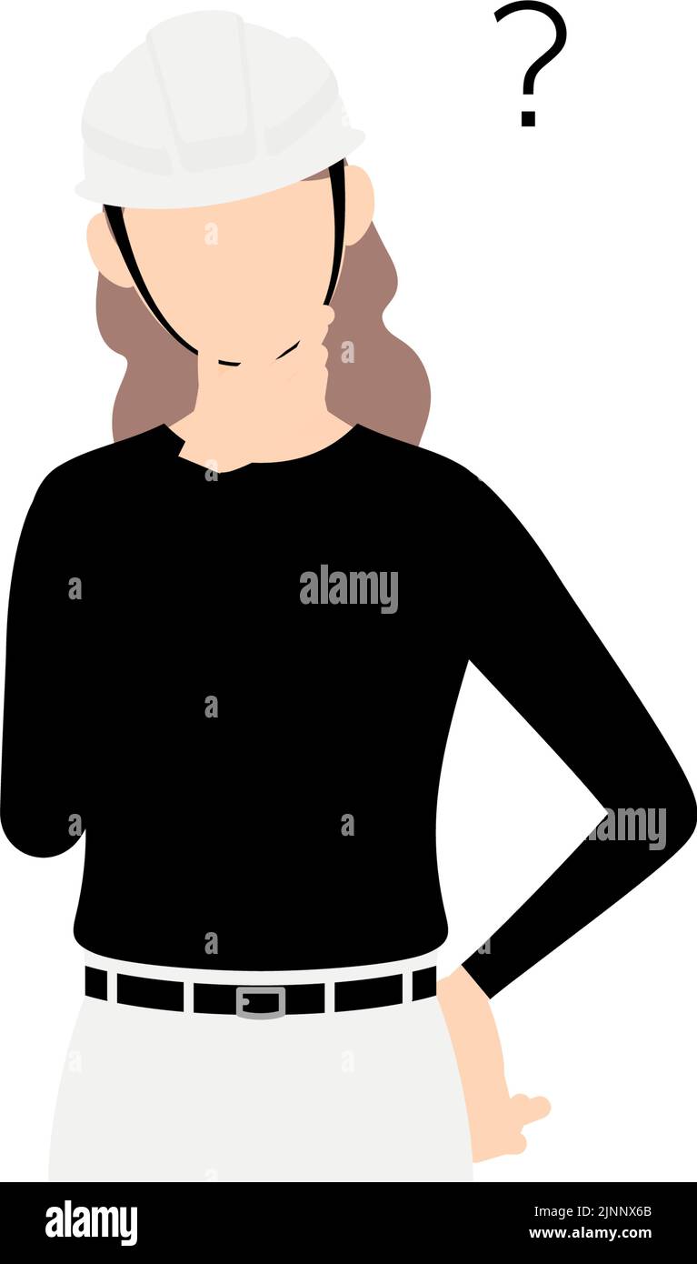 Female architect carpenter Stock Vector Images - Alamy
