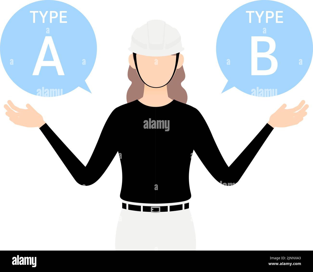 Female architect carpenter Stock Vector Images - Alamy