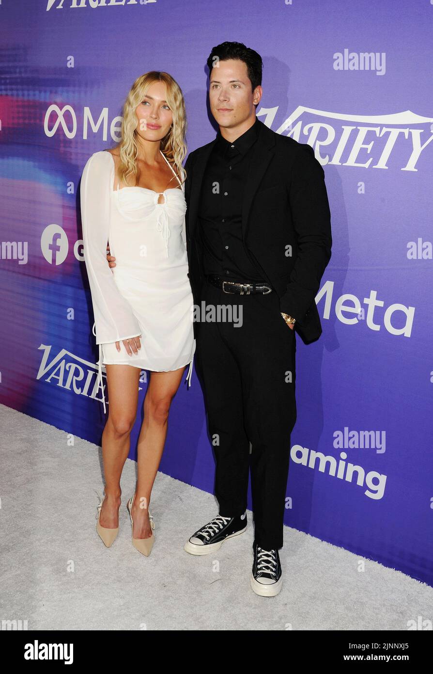 HOLLYWOOD, CA - AUGUST 11: (L-R) Cassie Randolph and Brighton Reinhardt ...