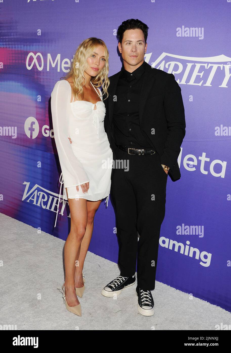 HOLLYWOOD, CA - AUGUST 11: (L-R) Cassie Randolph and Brighton Reinhardt ...