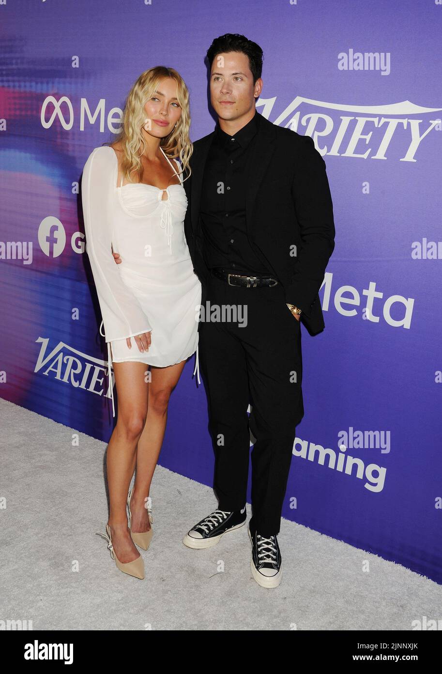 HOLLYWOOD, CA - AUGUST 11: (L-R) Cassie Randolph and Brighton Reinhardt ...