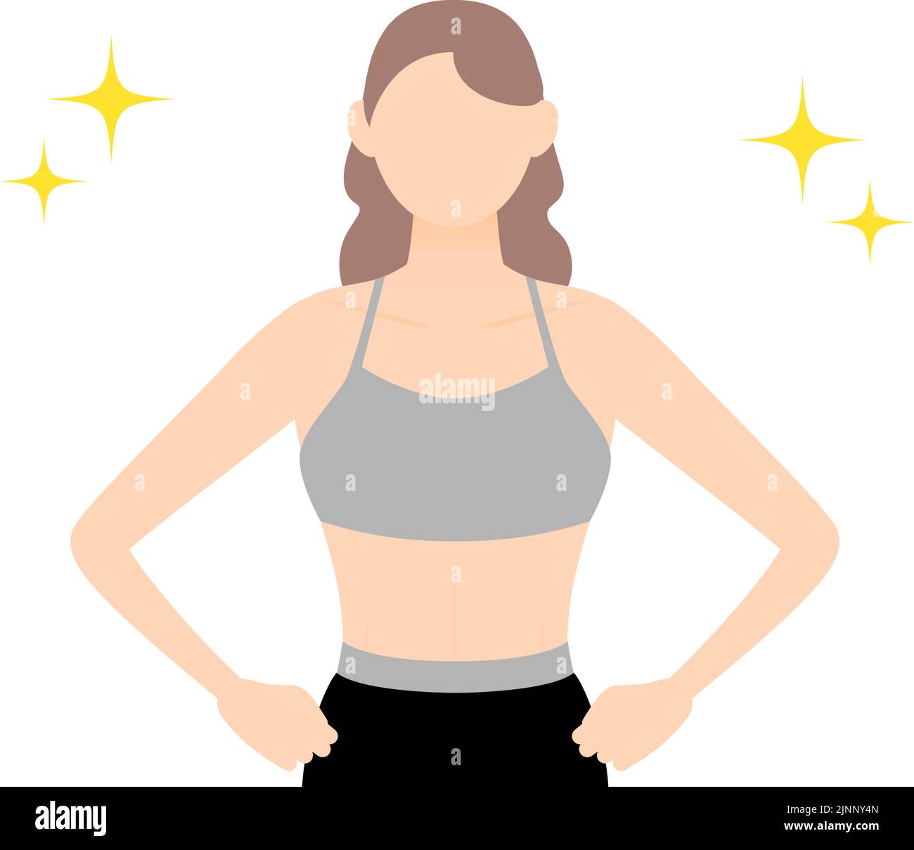 Hands on hips fitness Stock Vector Images - Alamy