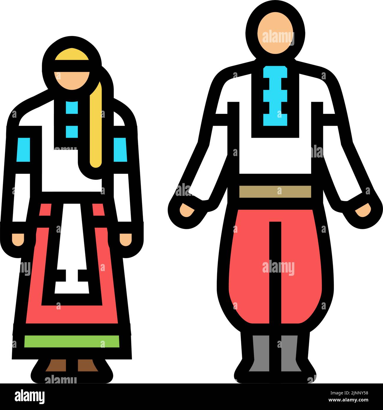 ukrainian national clothes color icon vector illustration Stock Vector ... ukrainian national clothes color icon vector illustration Stock Vector ...