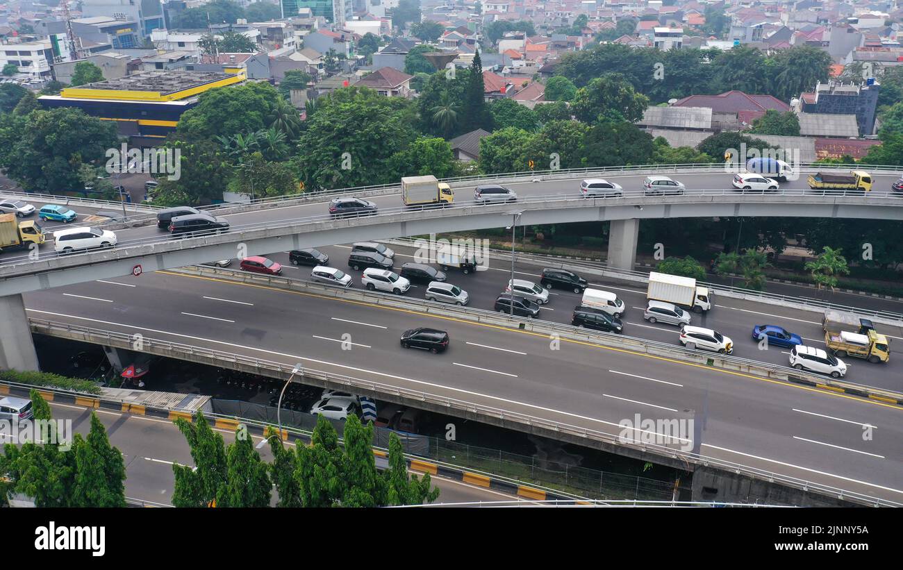 Road system. Road interchanges. Multi-level highways. The movement of ...