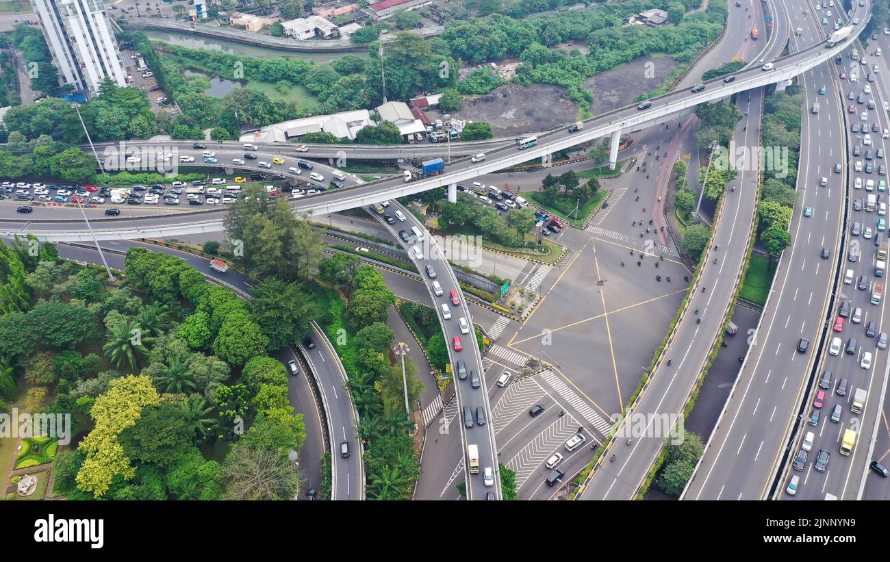 Road system. Road interchanges. Multi-level highways. The movement of ...
