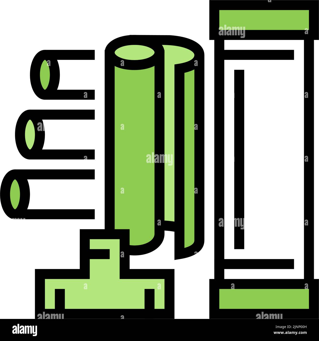 pipe plastic waste color icon vector illustration Stock Vector Image ...