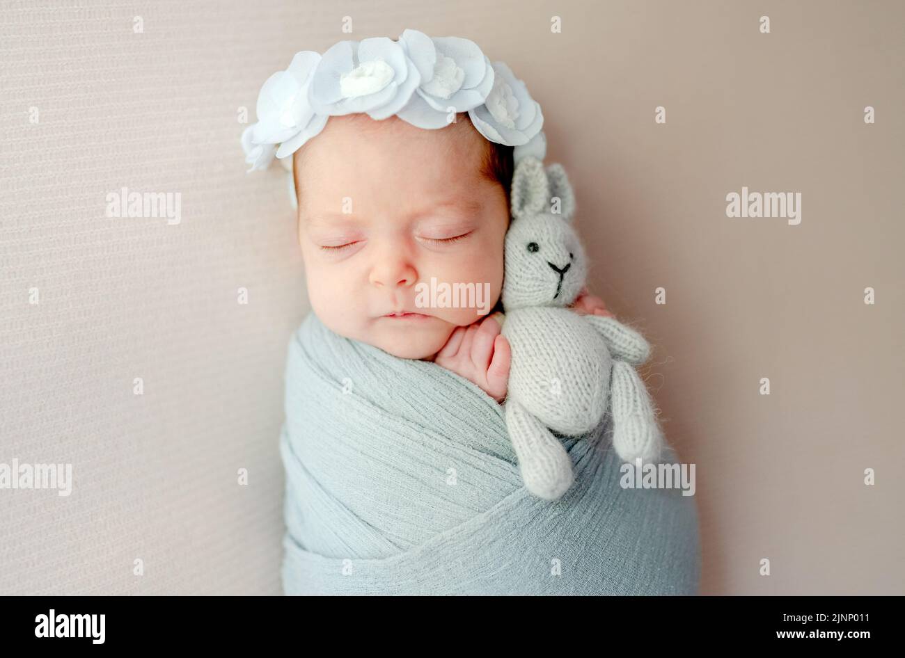 Newborn baby portrait Stock Photo - Alamy