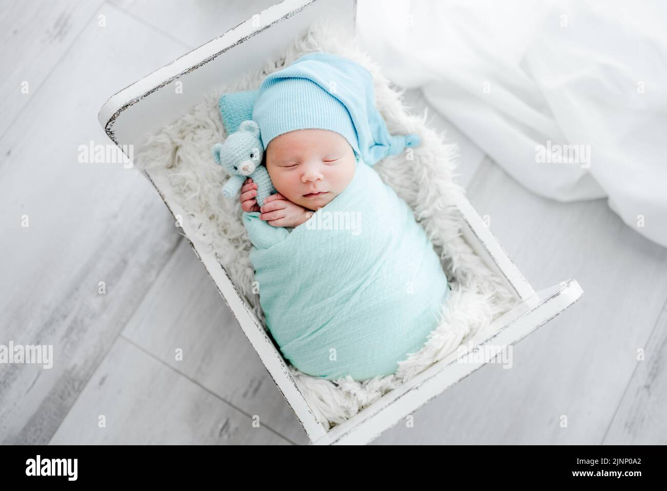 Newborn baby portrait Stock Photo - Alamy