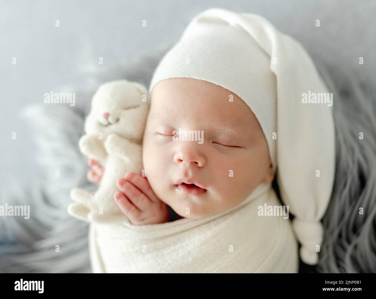 Newborn baby portrait Stock Photo - Alamy