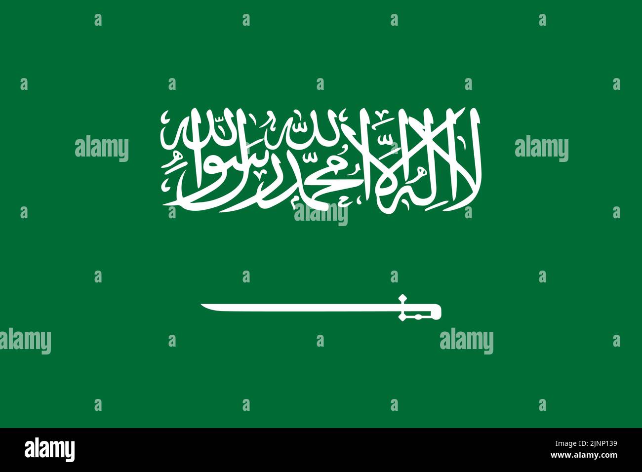 The national flag of the world, Saudi Arabia Stock Vector Image & Art ...