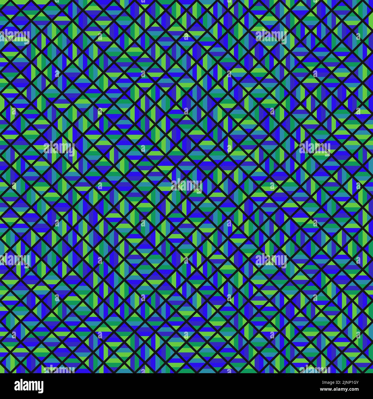 Colorised Rhombuses tiles tessellation pattern illustration Stock ...