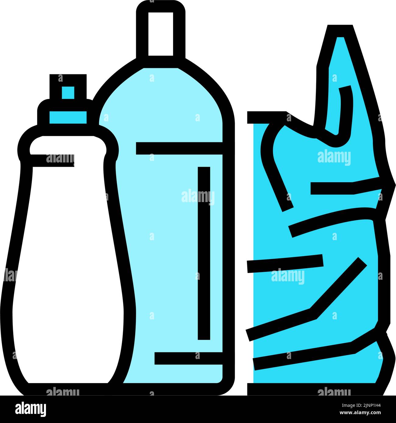 plastic package and bag color icon vector illustration Stock Vector ...