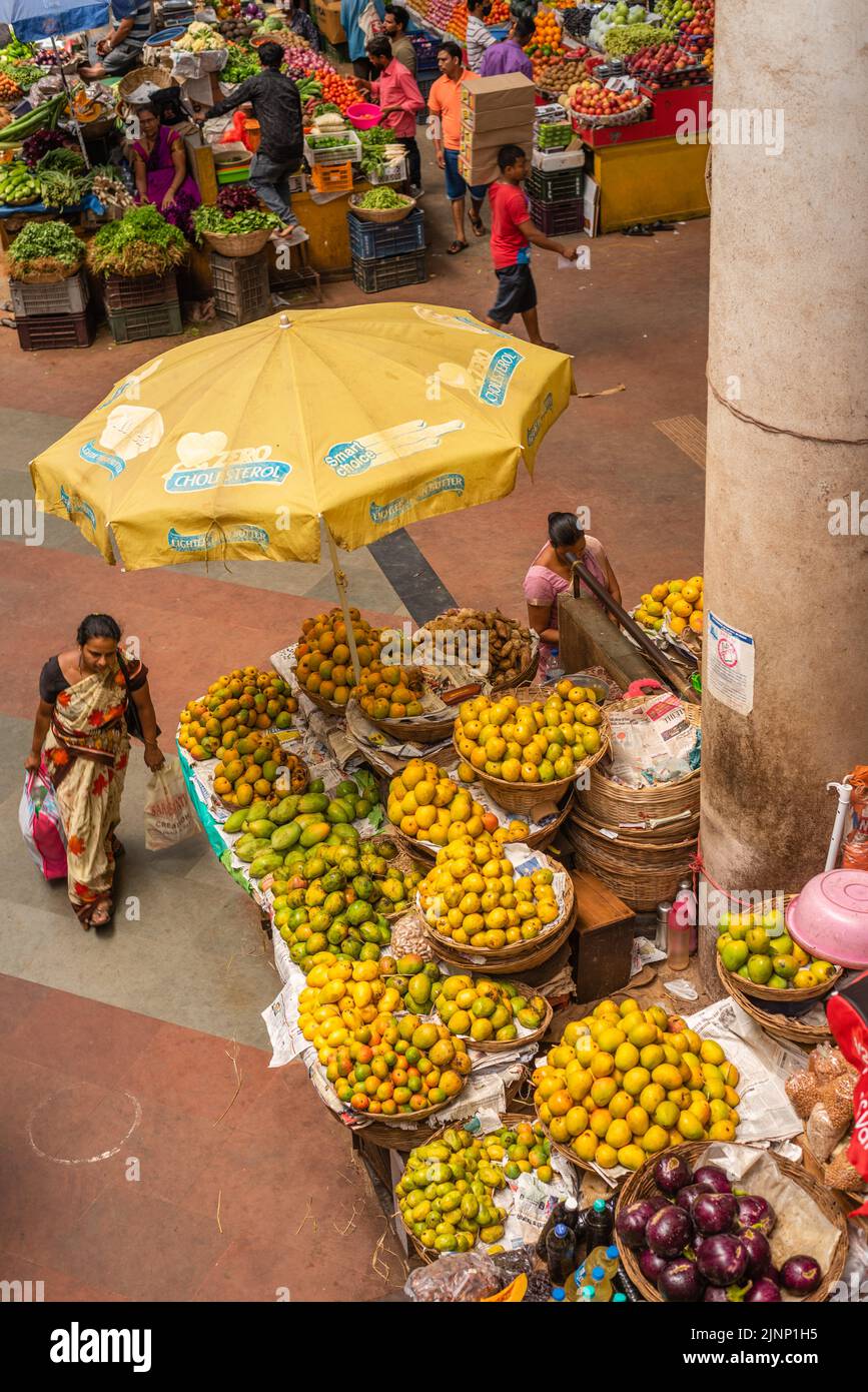 Panaji Goa India April 2022: Indian fruit and vegetable vendors selling ...