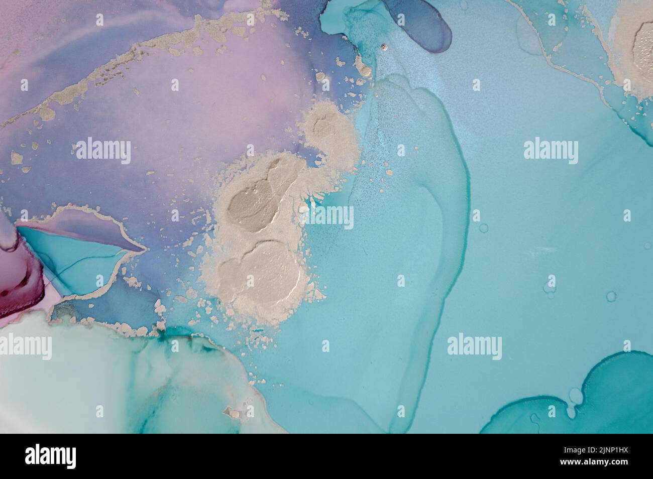 Luxury Ocean Abstract. Trendy Watercolor Liquid Stock Photo - Alamy