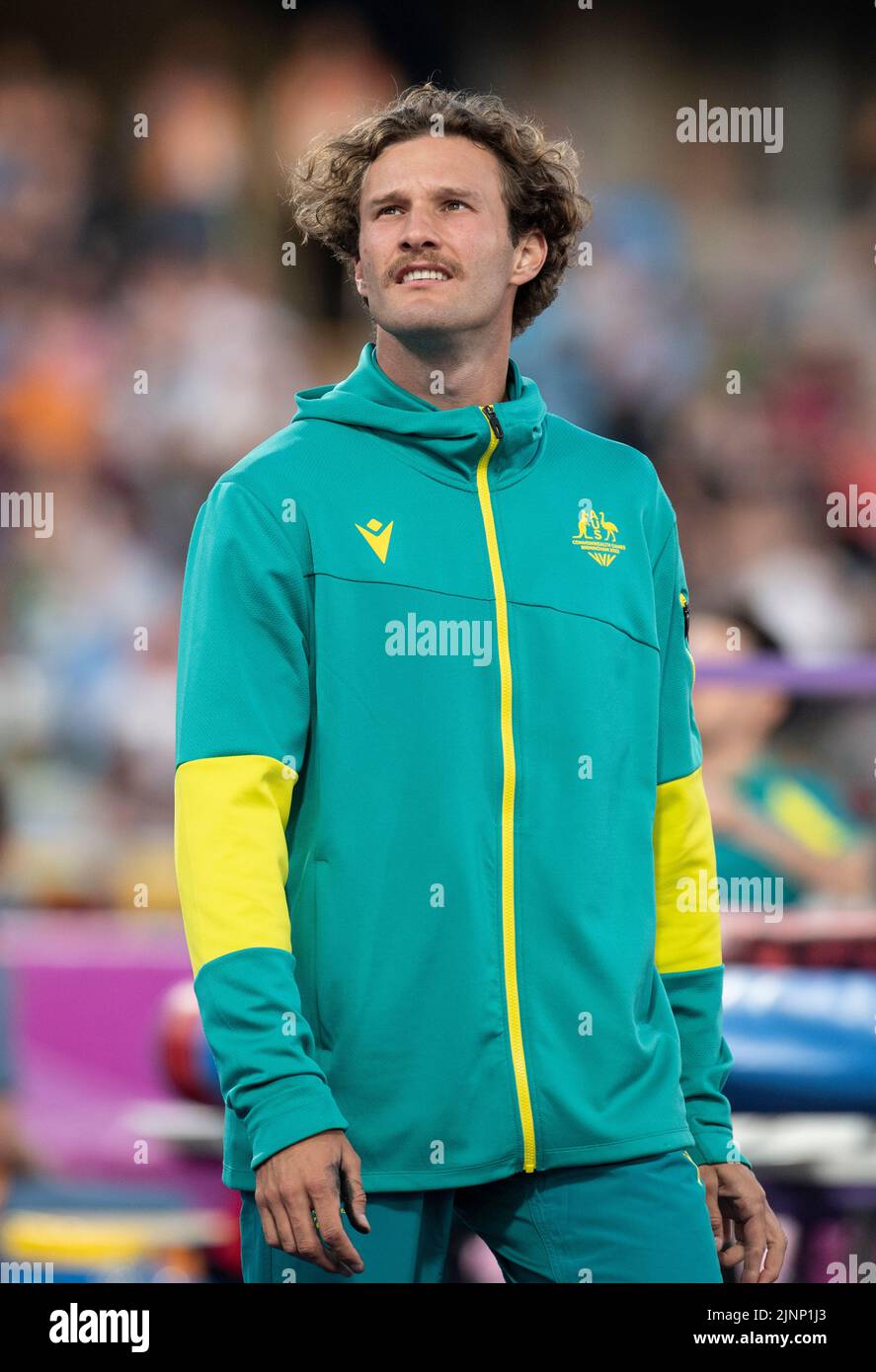 Kurtis Marschall of Australia competing in the men’s pole vault final ...