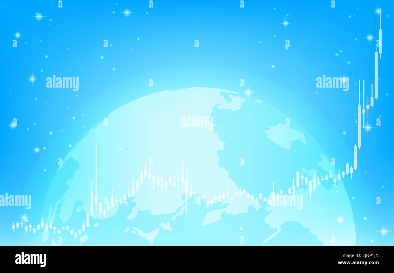 Candlestick chart world map hi-res stock photography and images - Alamy
