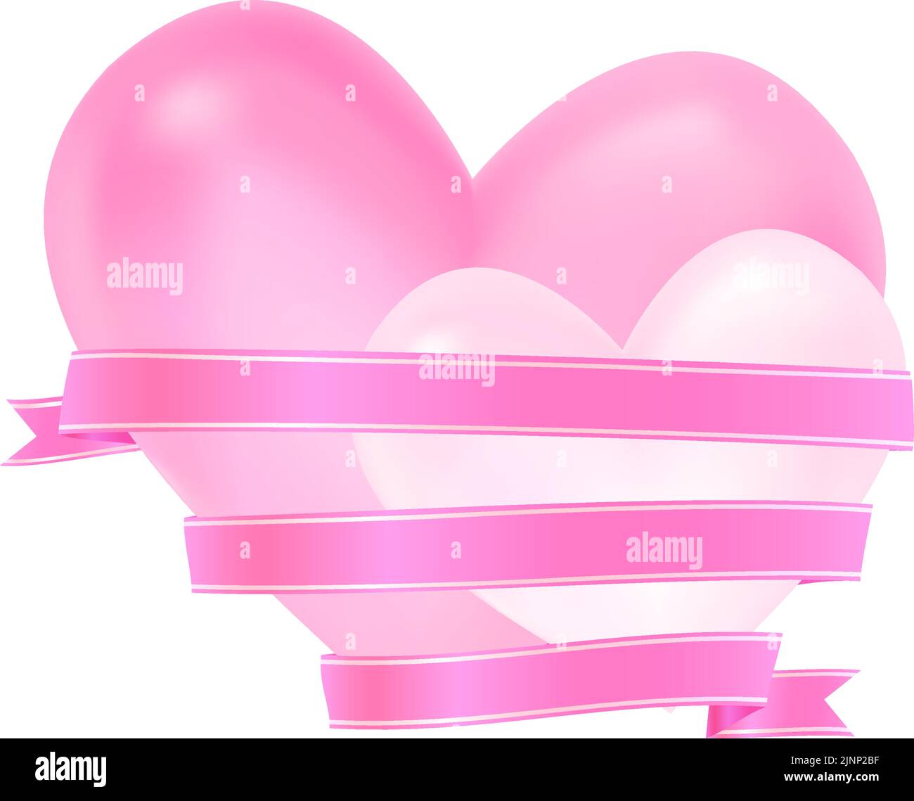 Pink ribbon label Stock Vector Images - Alamy