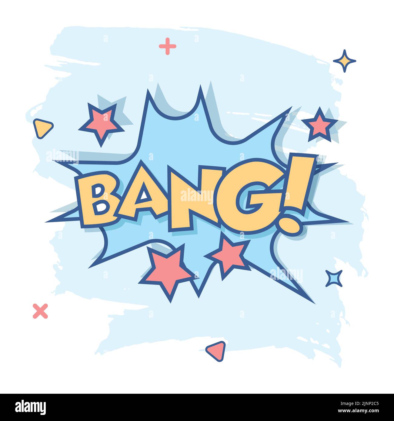 Vector cartoon bang comic sound effects icon in comic style. Sound ...