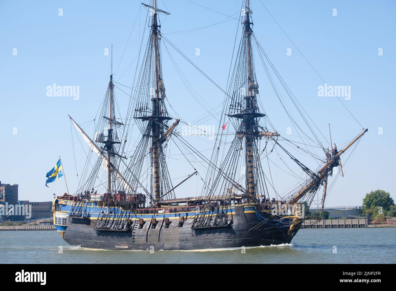 Replica 18th century swedish ship gotheborg hi-res stock photography ...
