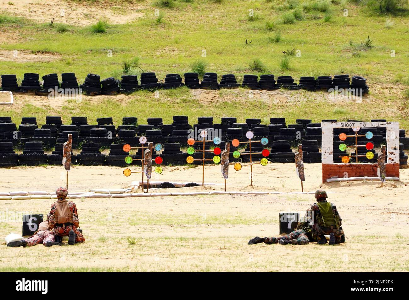 Rajasthan, India. 12th Aug, 2022. Personnel of the Indian Army and ...