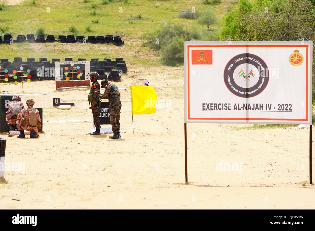 Rajasthan, India. 12th Aug, 2022. Personnel of the Indian Army and ...