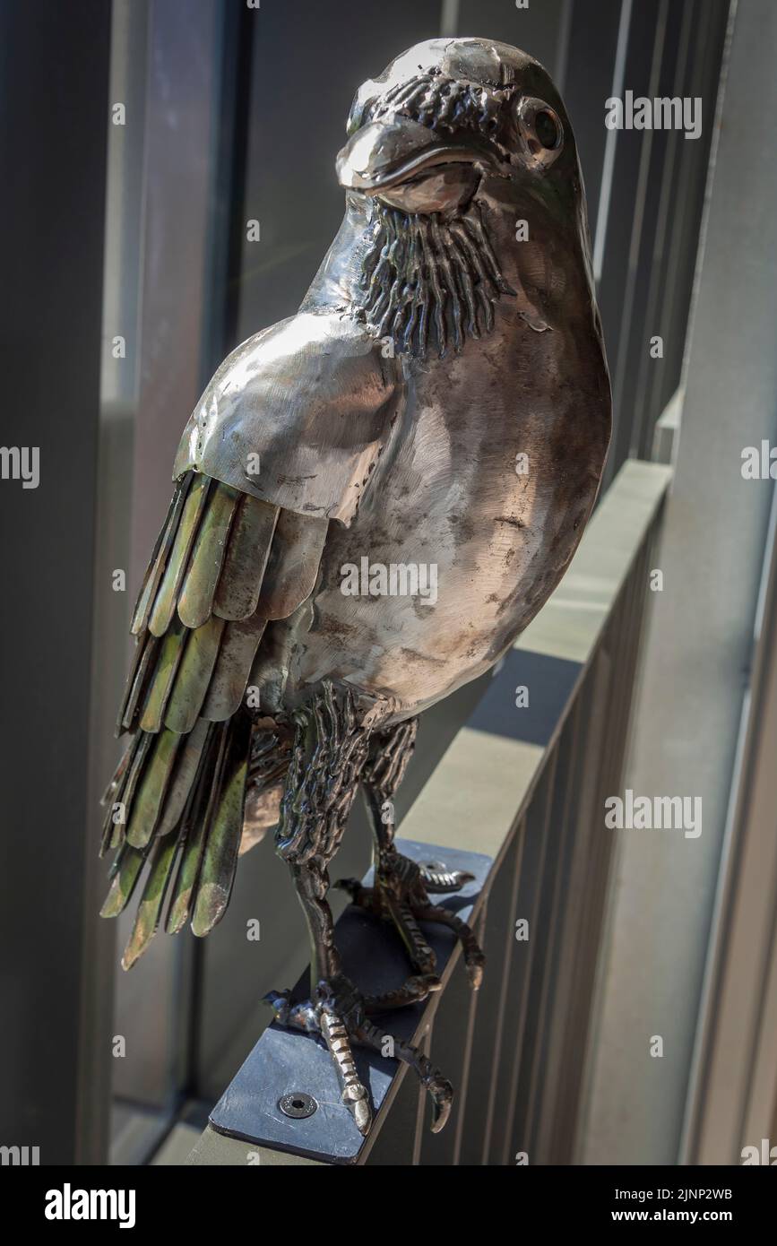 Shakespeare North theatre statue of the Raven Stock Photo - Alamy
