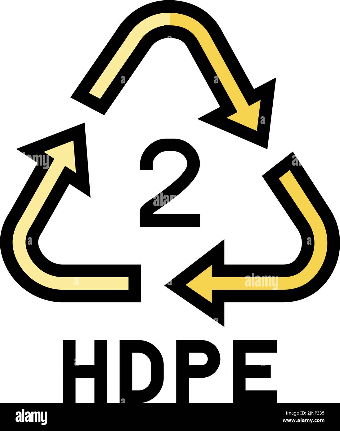 Plastic recycling symbol hdpe plastic hi-res stock photography and ...