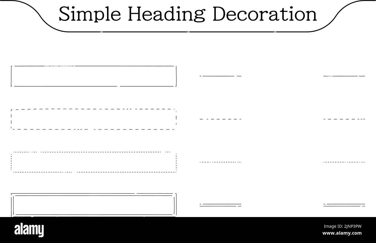 Simple handwritten style ruled and decorated lines Double lines, dotted ...