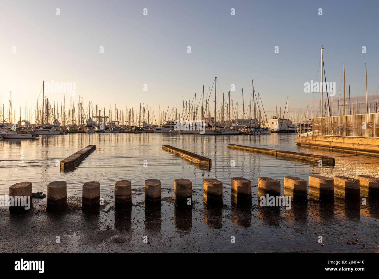Palma de Mallorca, Spain. Views of the Port de Palma, most important ...