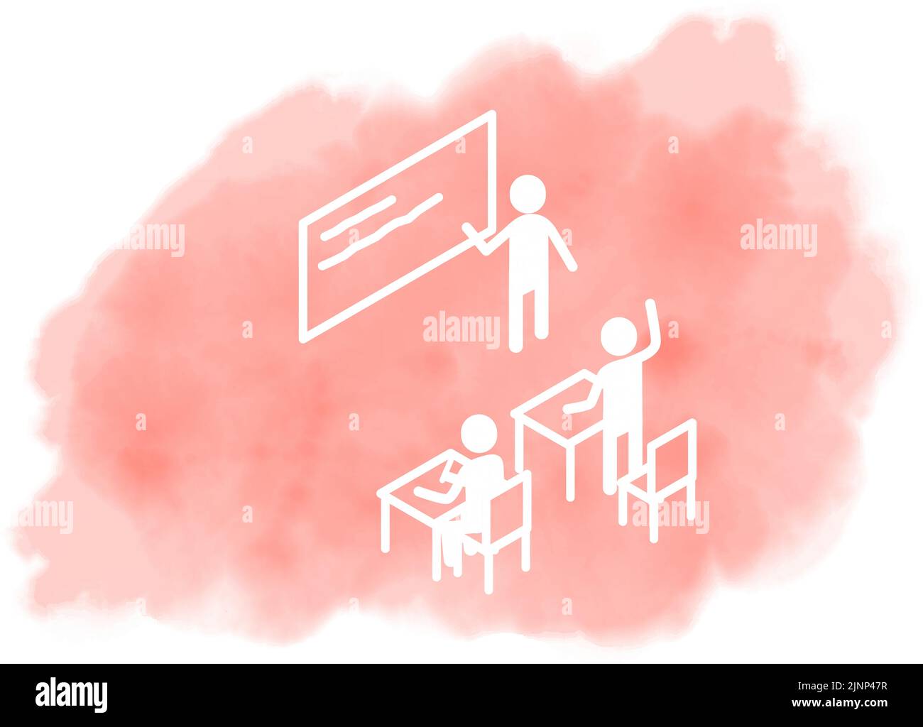 Watercolor style, SDGs Goal 4, Quality education Stock Vector Image ...