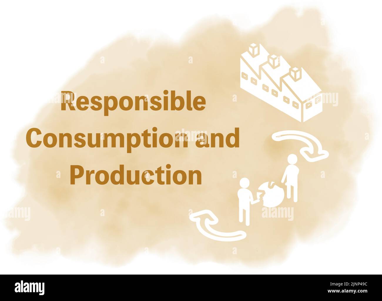 Watercolor style, SDGs Goal 12, Responsible consumption, production ... Watercolor style, SDGs Goal 12, Responsible consumption, production ...