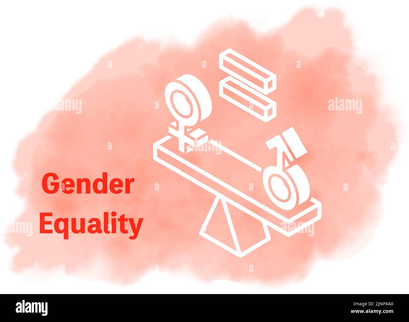 Watercolor Style Sdgs Goal 5 Gender Equality Stock Vector Image And Art