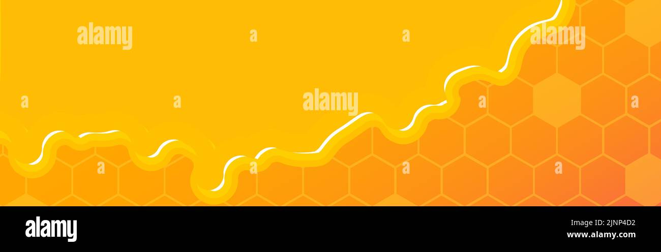 Honey banner, with copy space, 320x100 Stock Vector Image & Art - Alamy