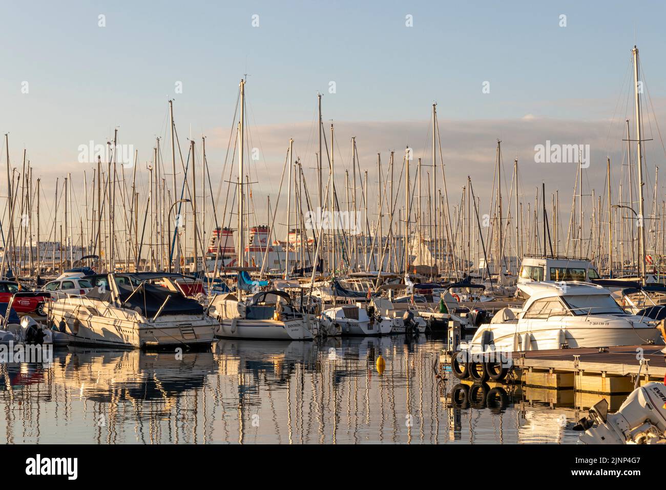 Palma de Mallorca, Spain. Views of the Port de Palma, most important ...
