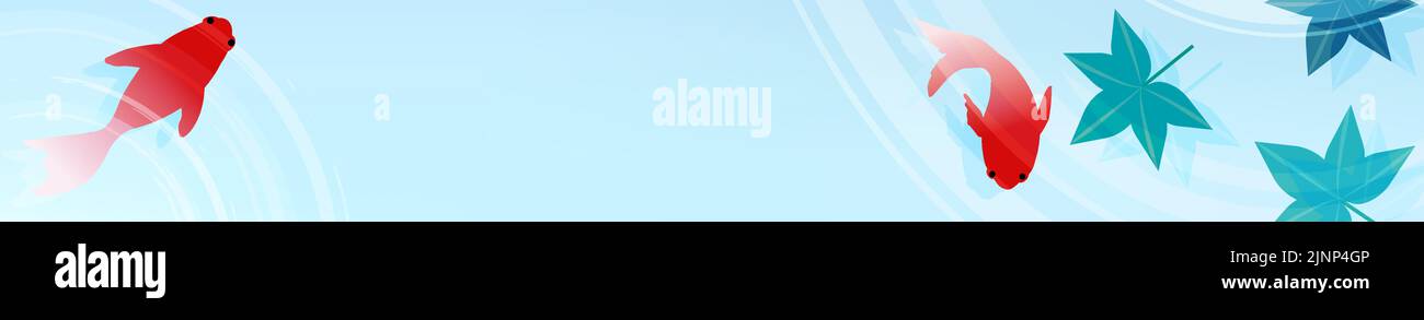 Summer Banners, Summer Festival-style Goldfish Scooping, without text ...