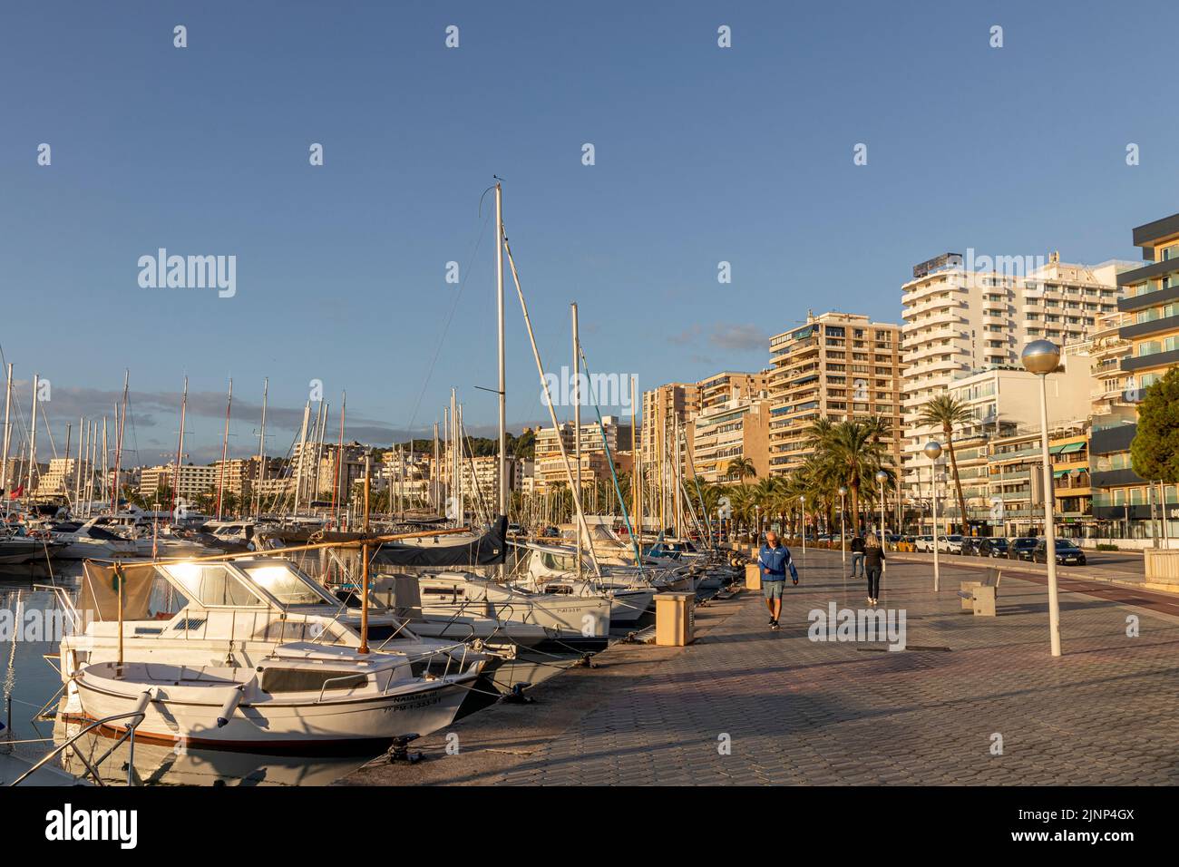 Palma de Mallorca, Spain. Views of the Port de Palma, most important ...